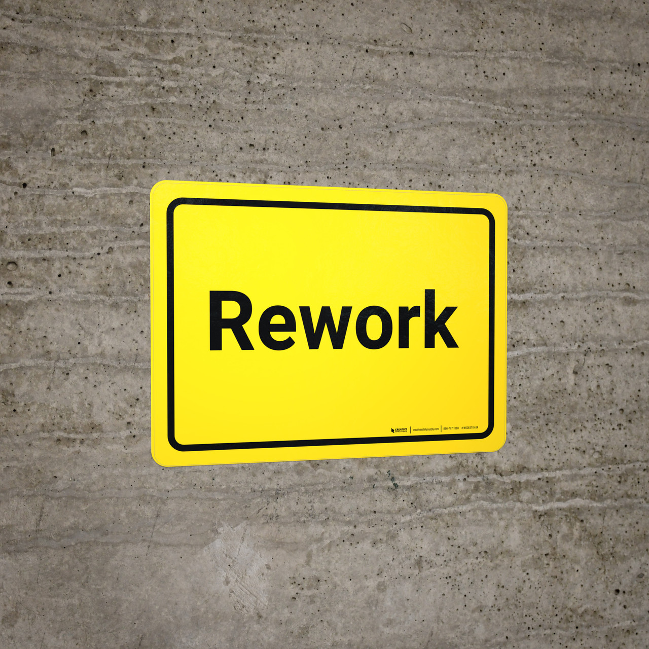 Rework Yellow Landscape - Wall Sign