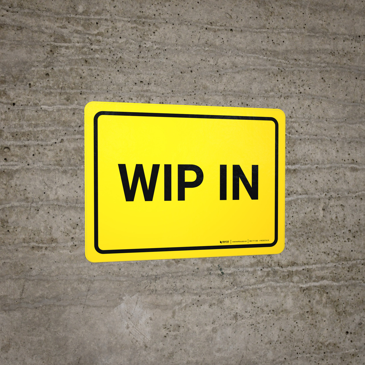 WIP IN Yellow Landscape - Wall Sign