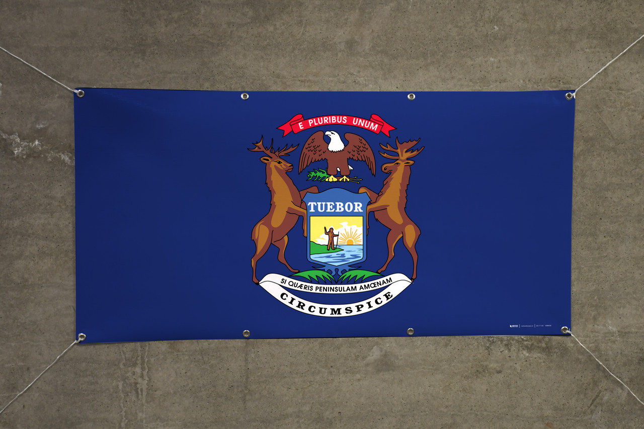 Michigan State Flag - Banner