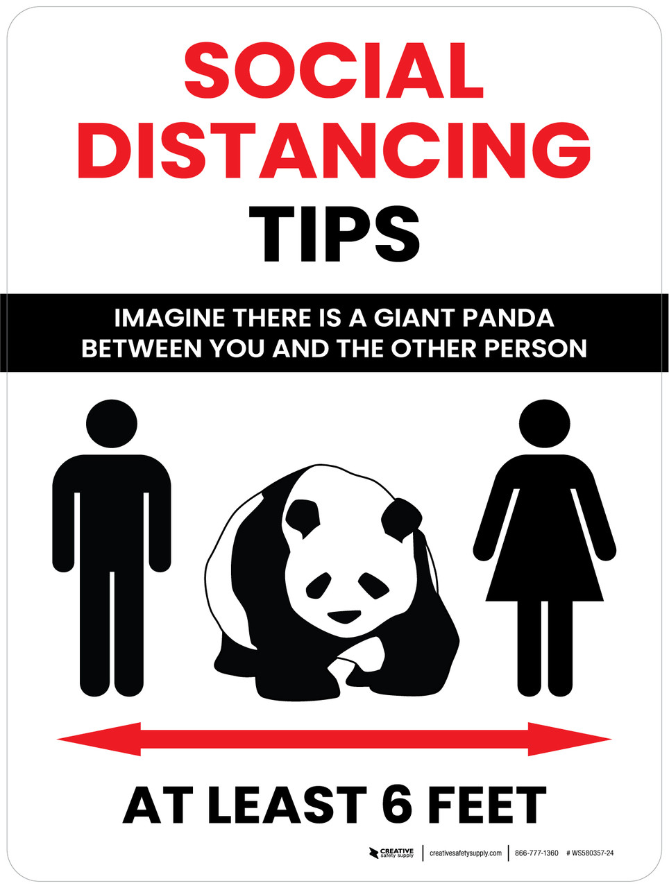 Social Distancing Tips: Imagine There Is a Giant Panda Between You and ...