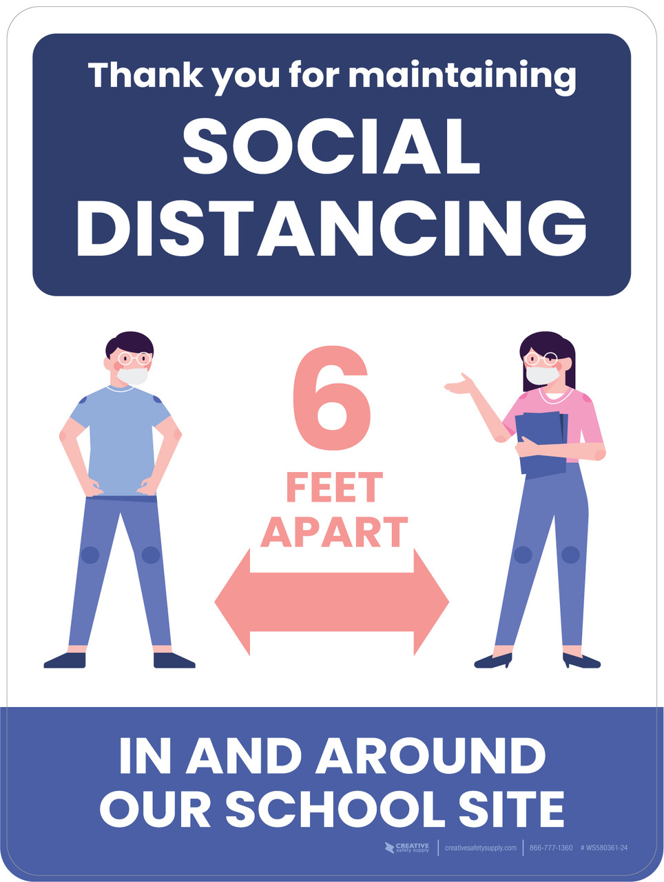 Thank You for Maintaining Social Distancing - 6 Feet Apart In and ...
