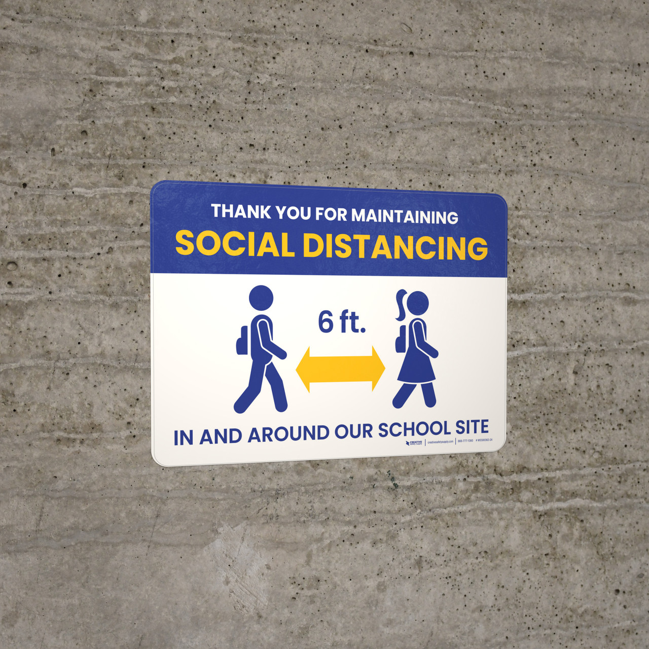 Thank You for Maintaining Social Distancing - 6 Feet Apart In and ...