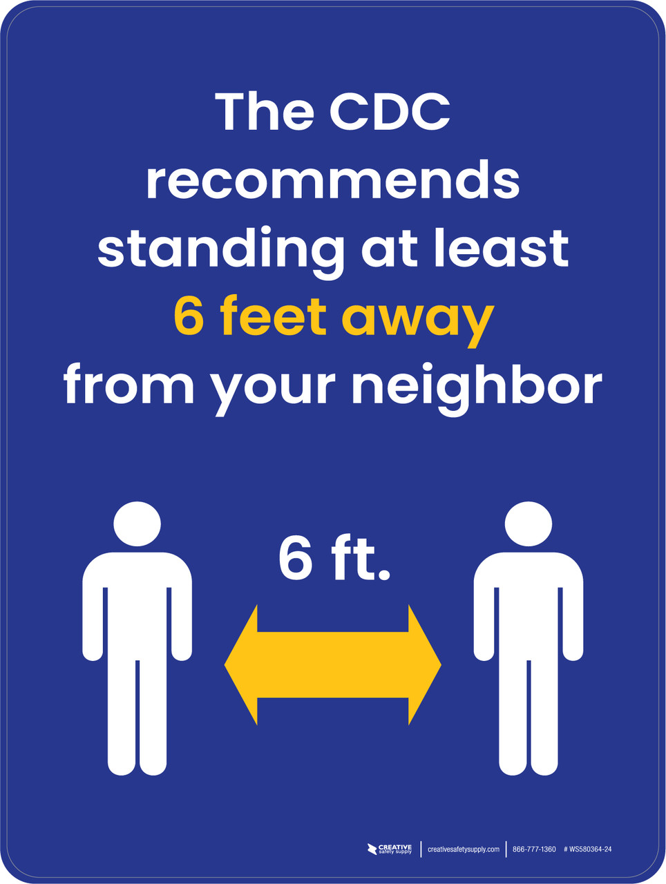 The CDC Recommends Standing 6 Feet Away From Your Neighbor with Graphic ...