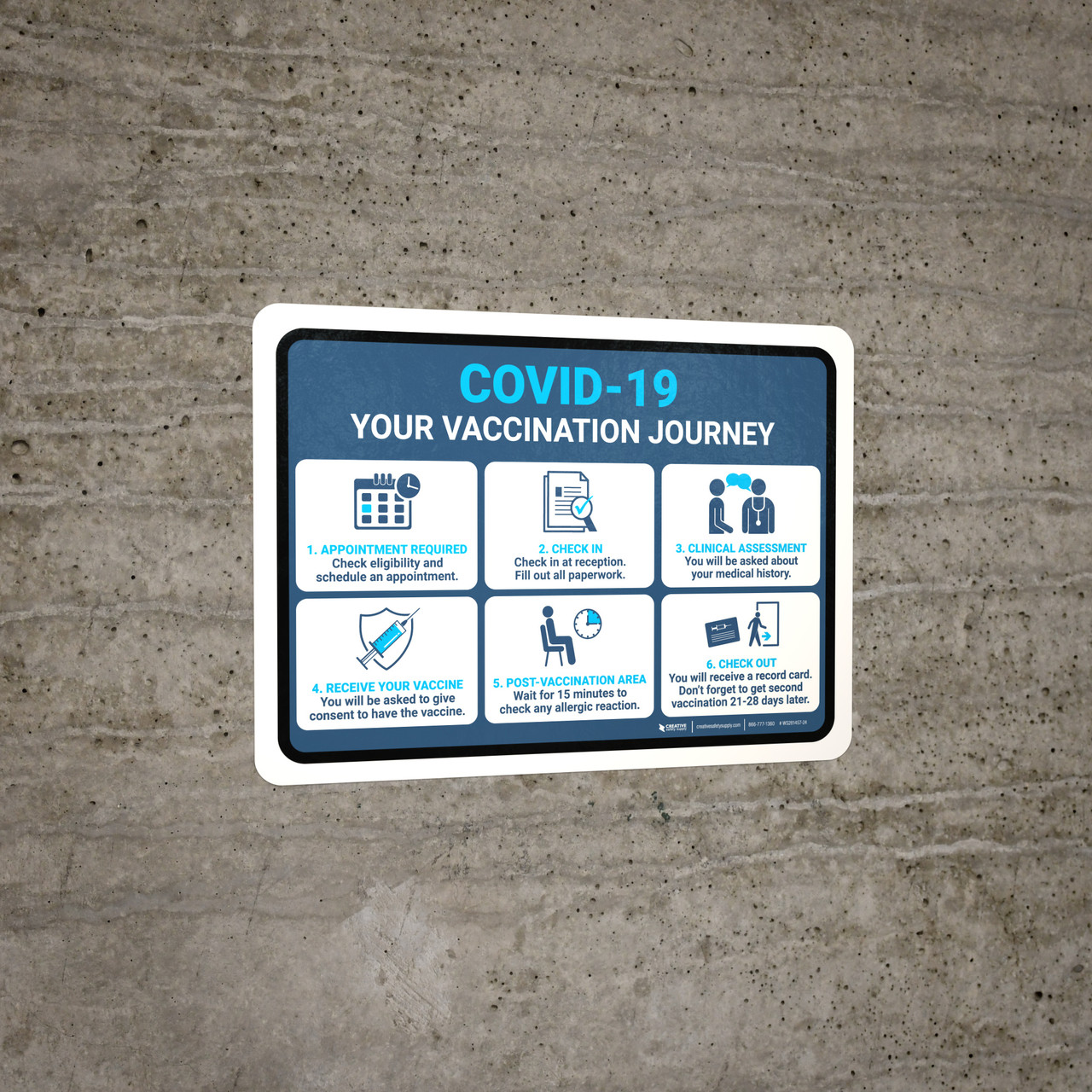 Covid-19: Your Vaccination Journey Landscape - Wall Sign