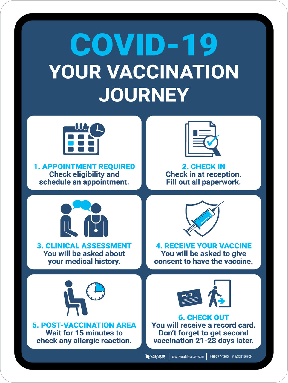 Your Vaccination Journey Portrait - Wall Sign | Creative Safety Supply