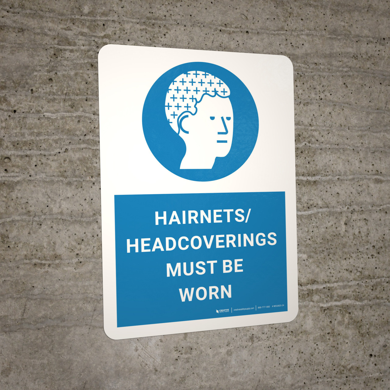 Hairnets/Headcoverings Must Be Worn with Icon Portrait - Wall Sign ...