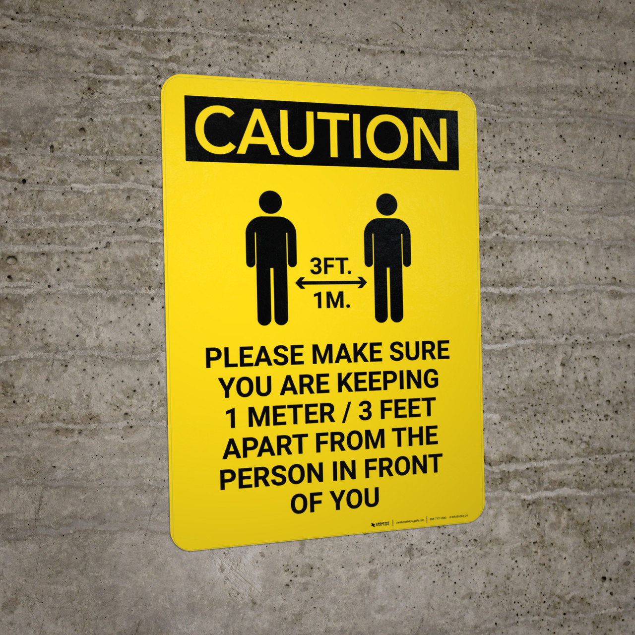 Caution: Make Sure You Are Keeping 3 Feet Apart with Icon Portrait ...