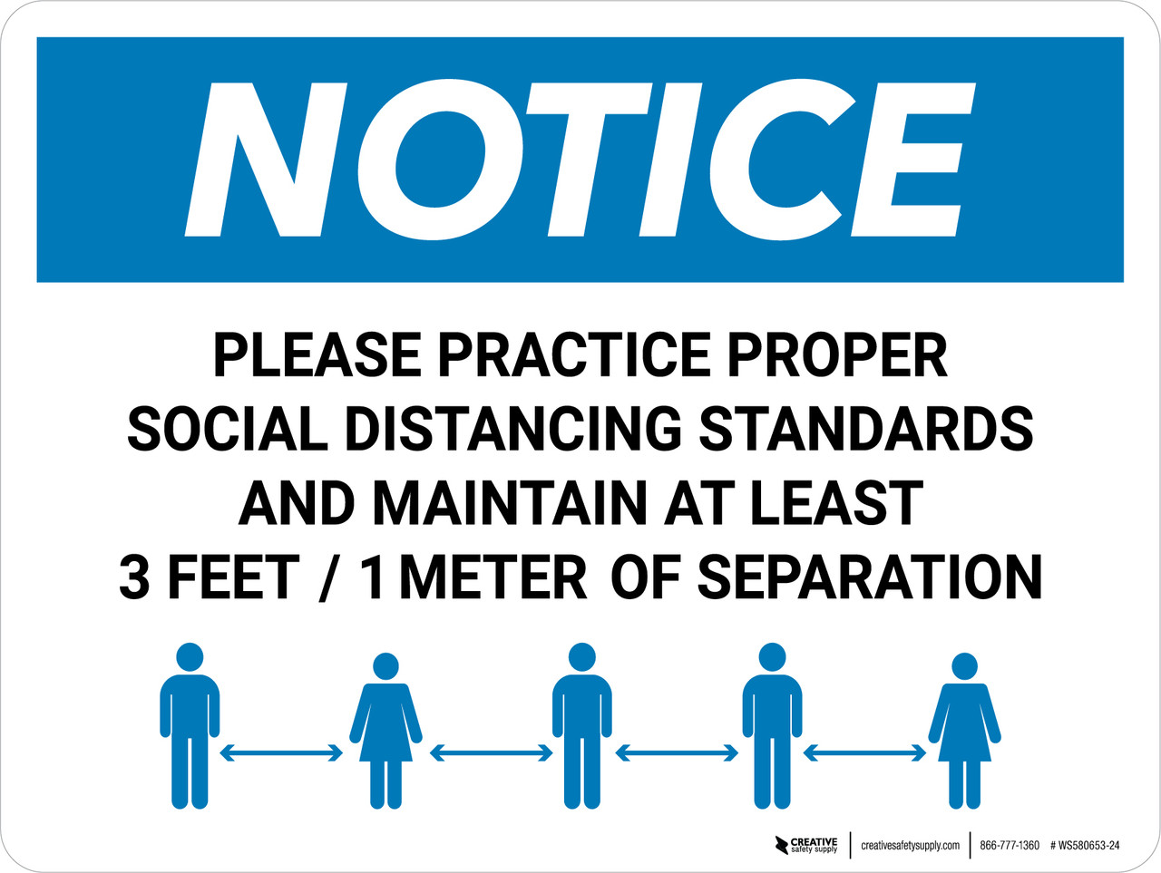 Notice: Please Practice Proper Social Distancing Standards with 3ft ...