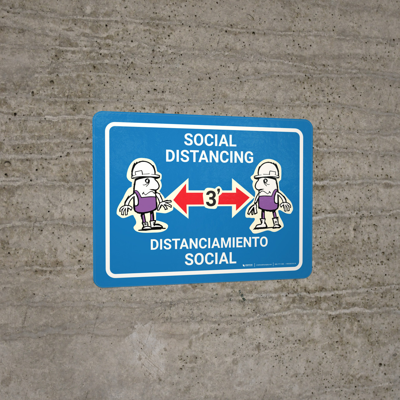 Social Distancing Bilingual Spanish with 3ft Emoji Bilingual Spanish ...