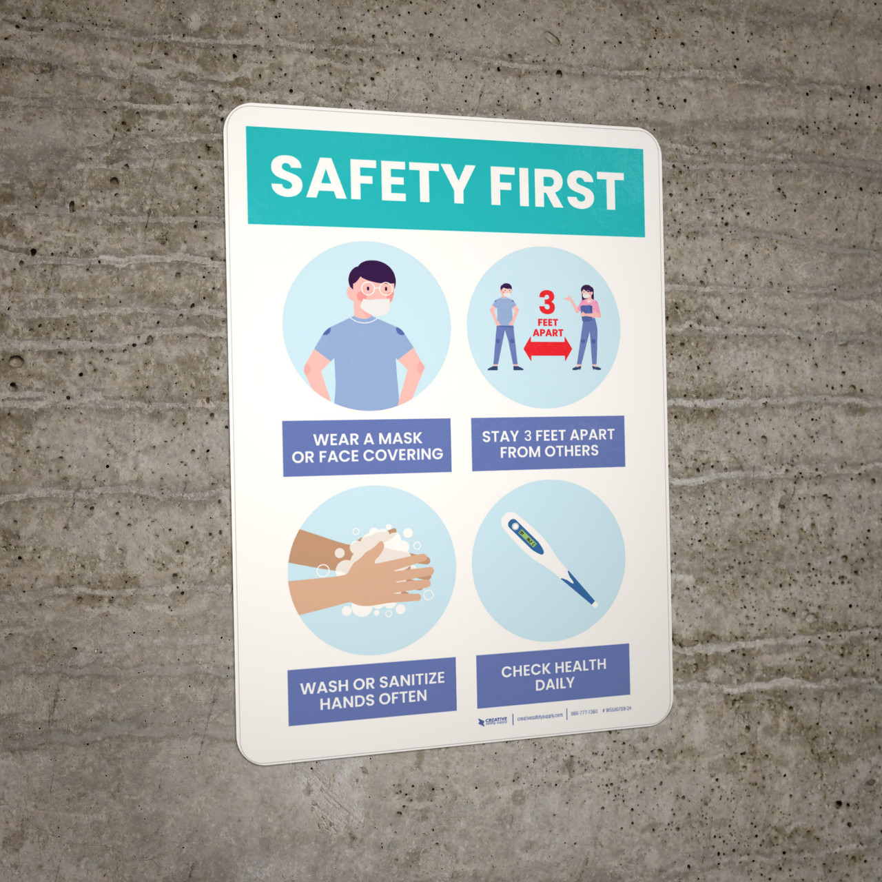 Safety First: Wear a Mask, 3ft Social Distancing, Wash Hands, and Check ...