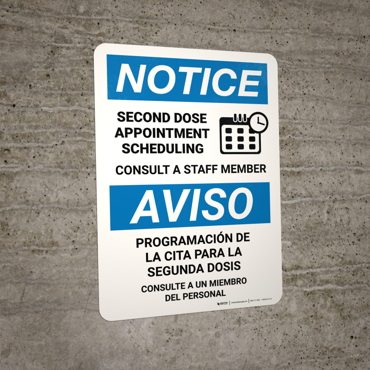 Notice: Second Dose Appointment Scheduling Consult A Staff Member ...