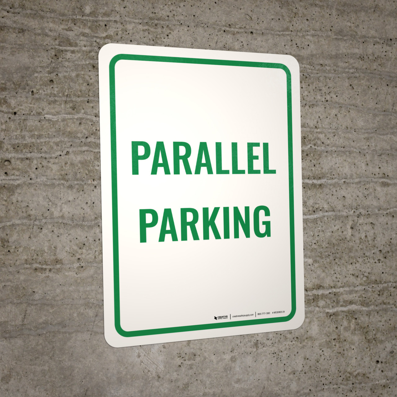 Parallel Parking Portrait - Wall Sign