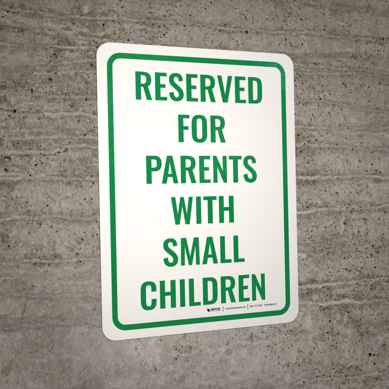 Parents With Small Children Portrait - Wall Sign
