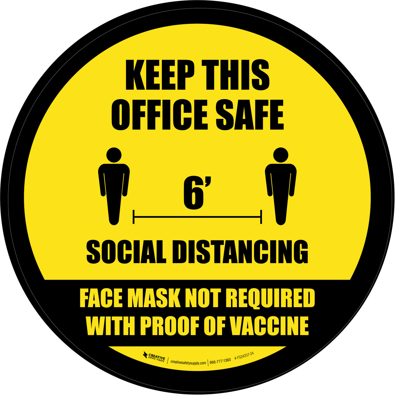 Yellow/Black - Keep This Office Safe Social Distancing Mask Not ...