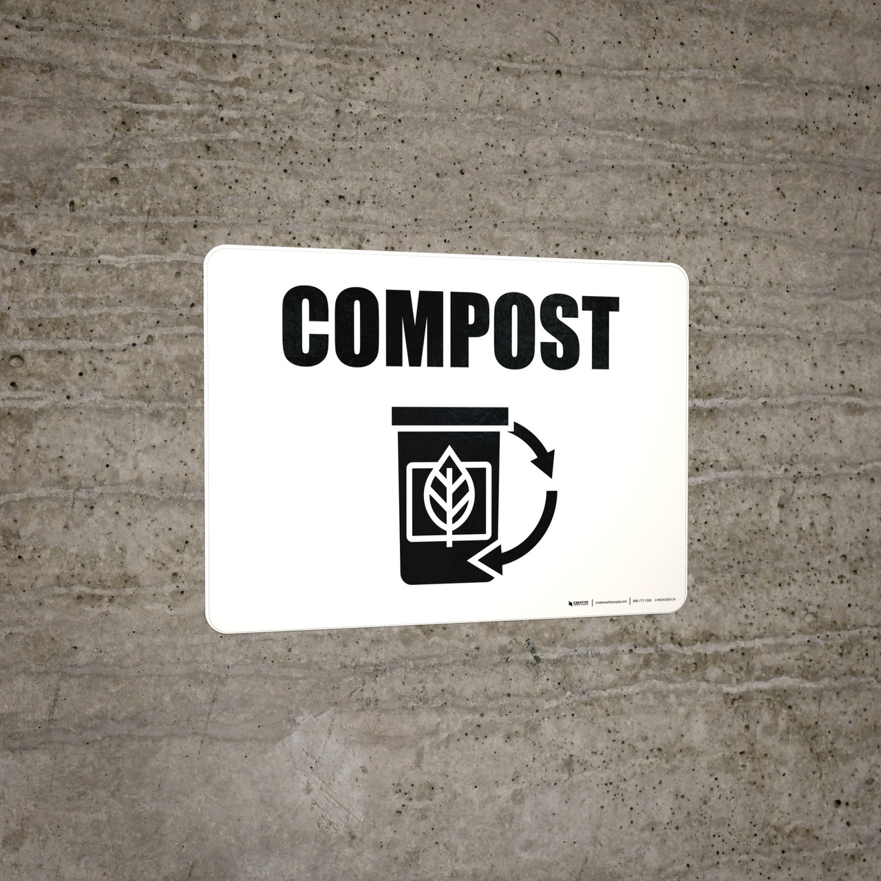 Compost with Icon Landscape - Wall Sign