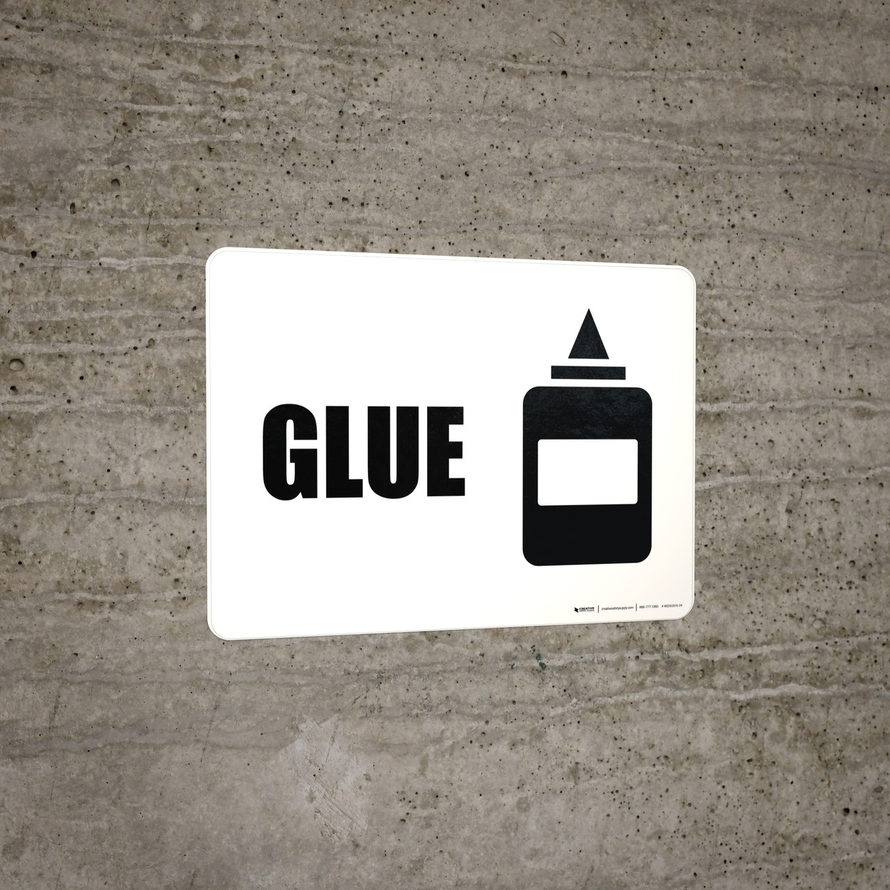 Glue with Icon Landscape - Wall Sign