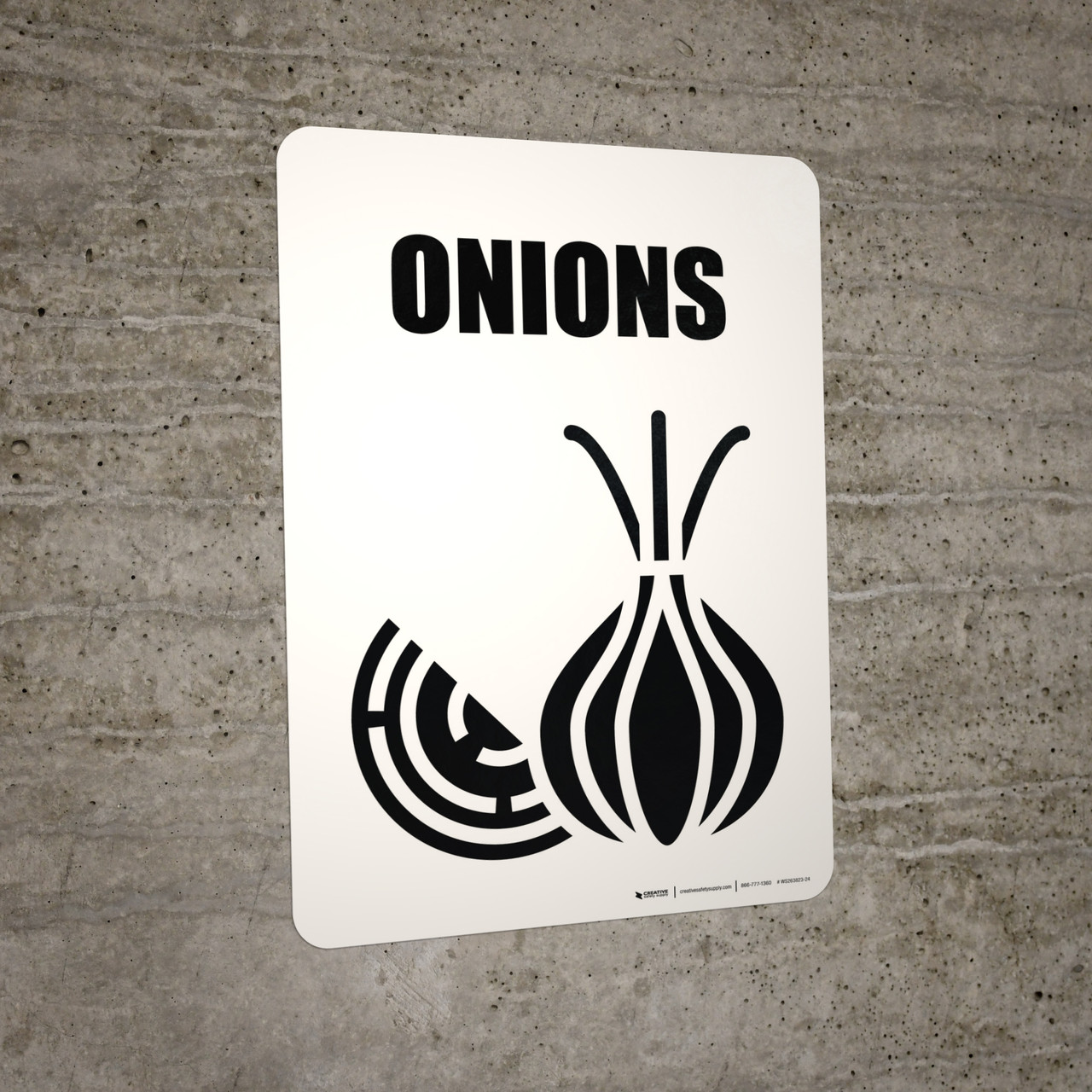 Onions with Icon Portrait - Wall Sign