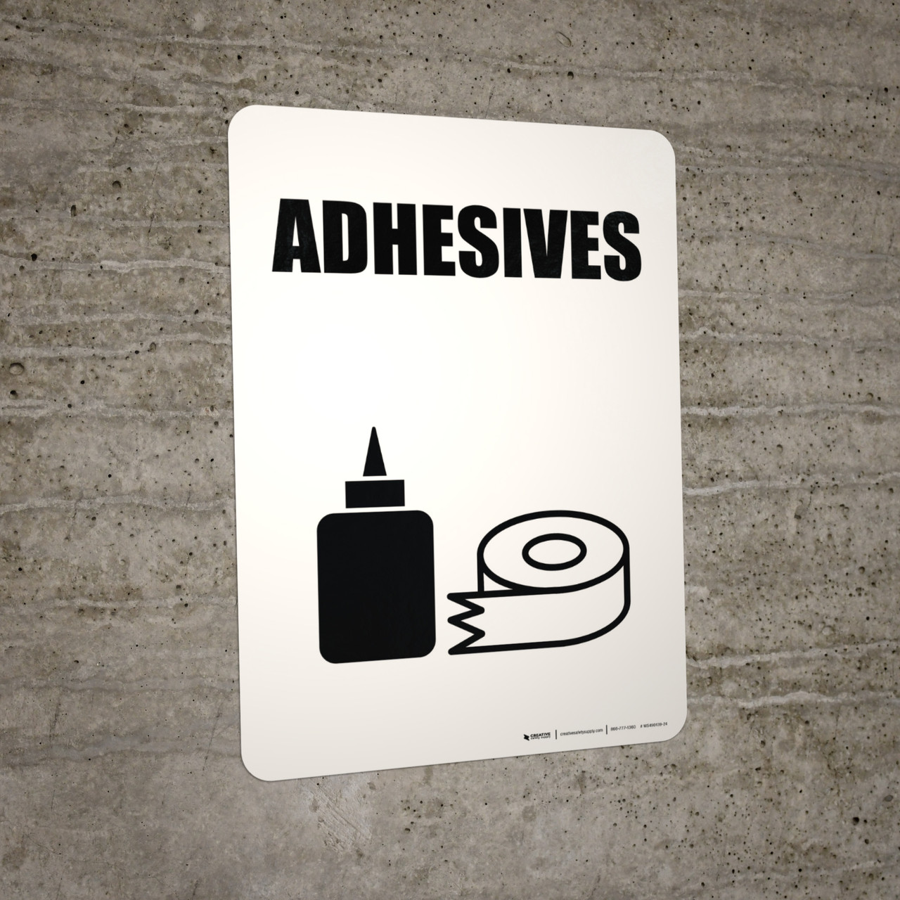 Adhesives with Icon Portrait - Wall Sign