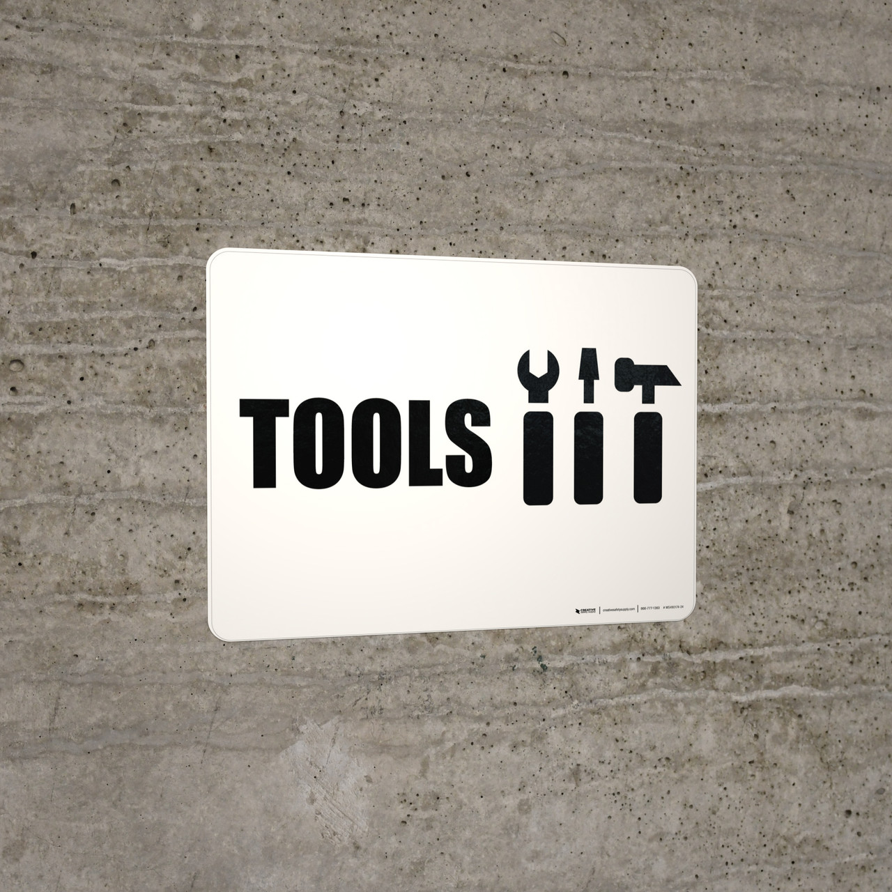 Tools with Icon Landscape - Wall Sign