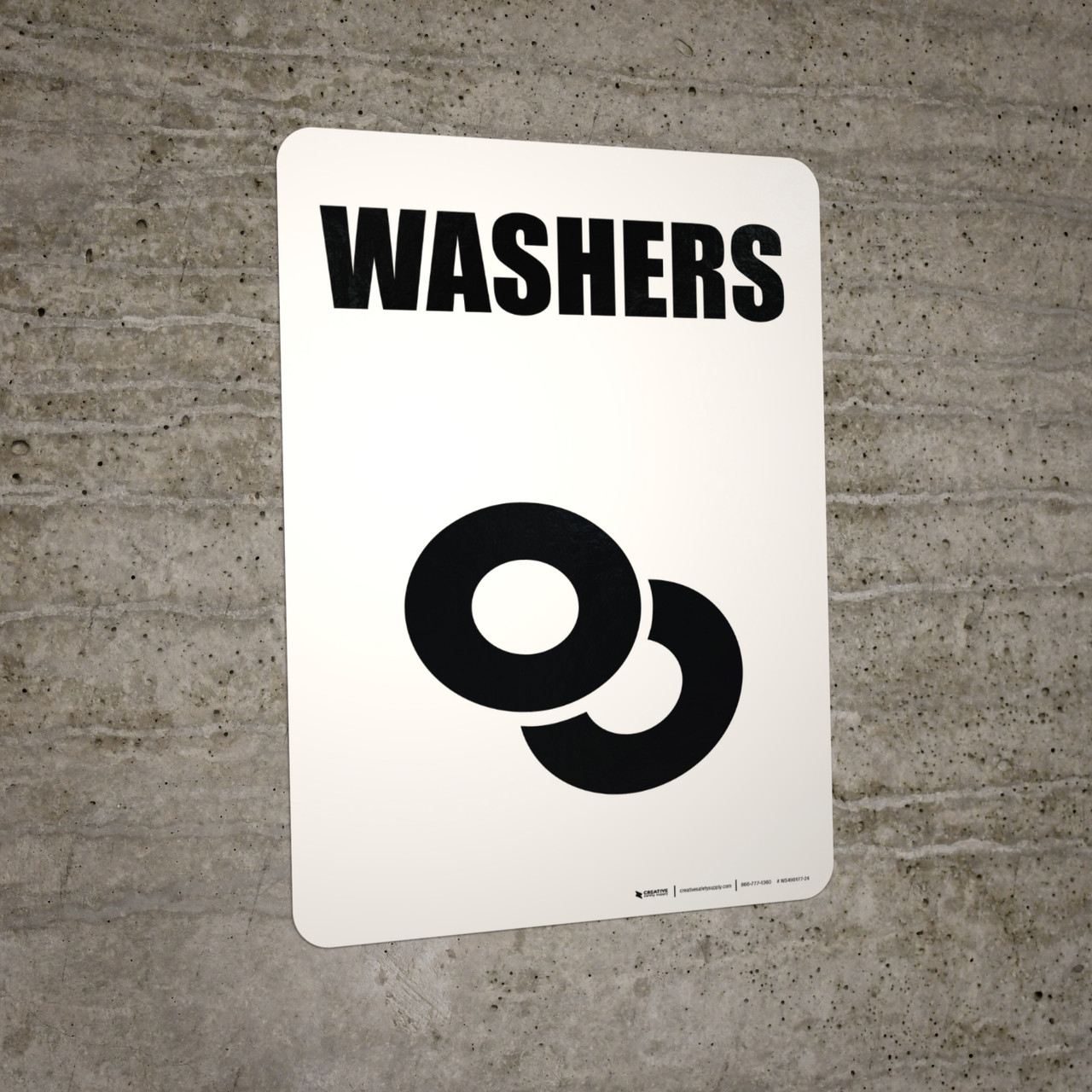 Washers with Icon Portrait - Wall Sign