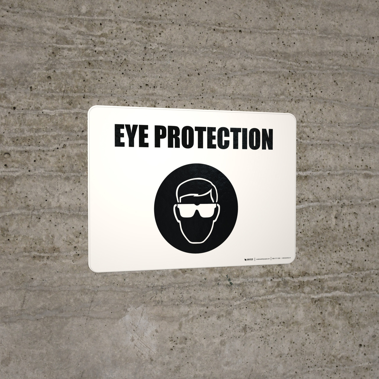 Eye Protection with Icon Landscape - Wall Sign