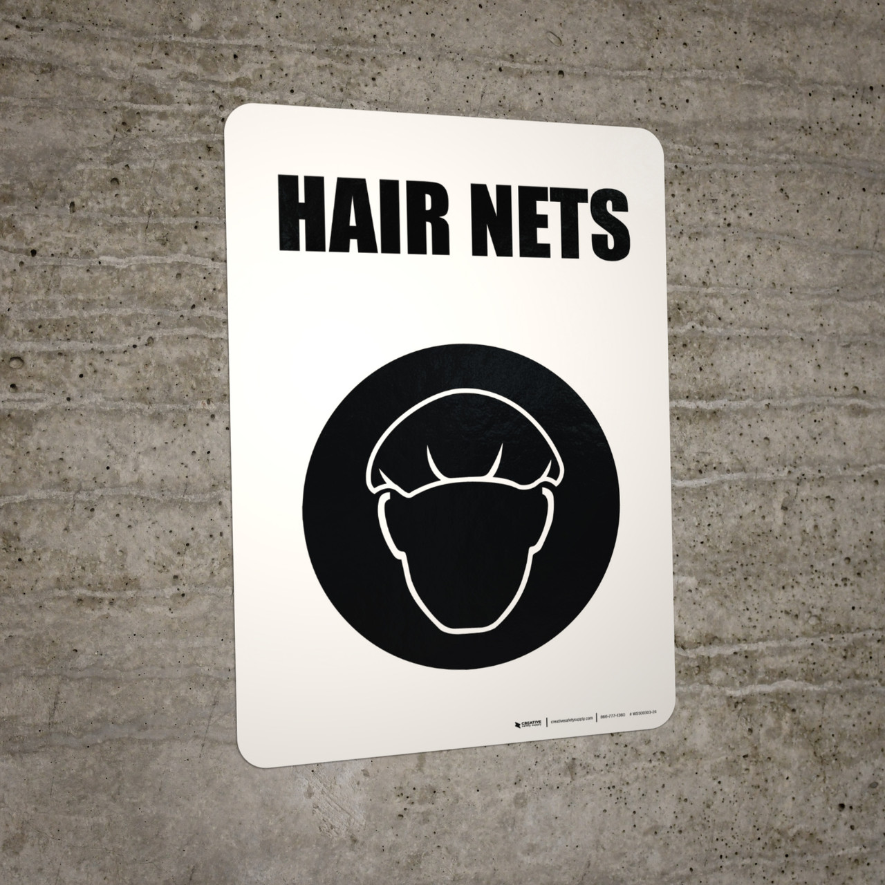 Hair Nets with Icon Portrait - Wall Sign