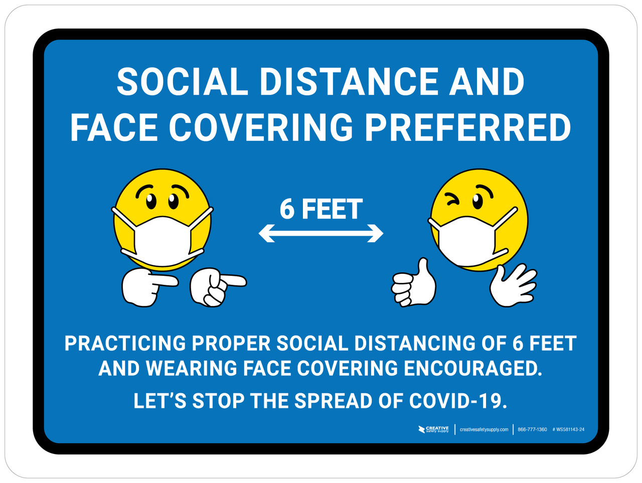 Social Distance And Face Covering Preferred Practicing Social ...