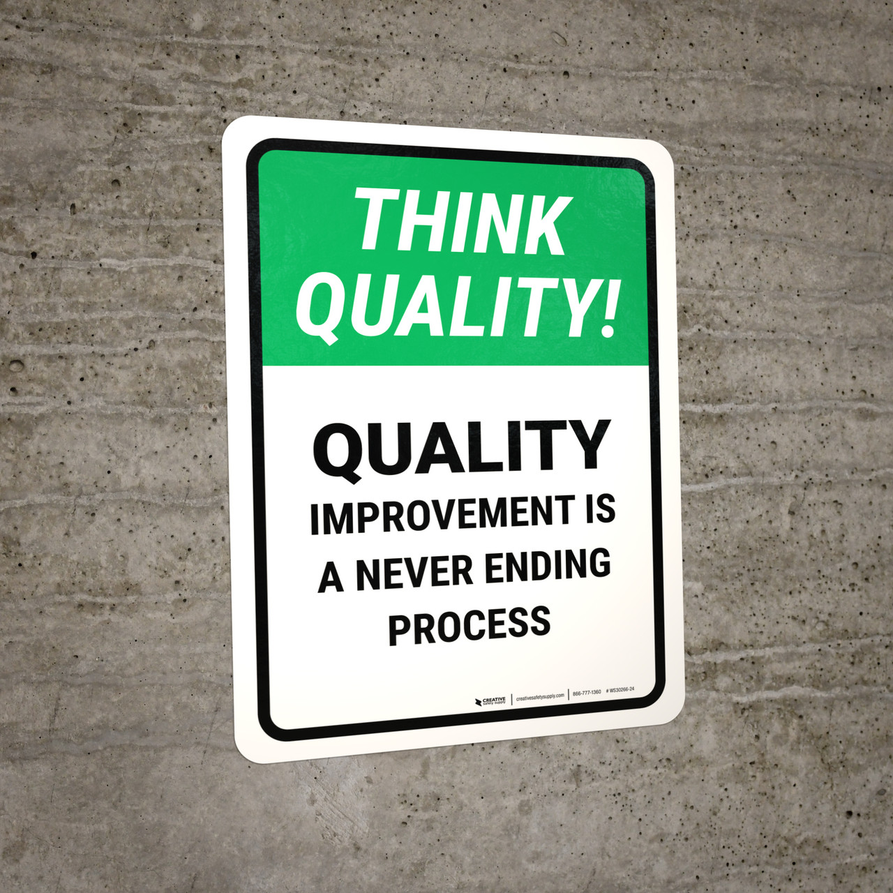 Think Quality: Quality Improvement Is Never Ending Process Portrait ...