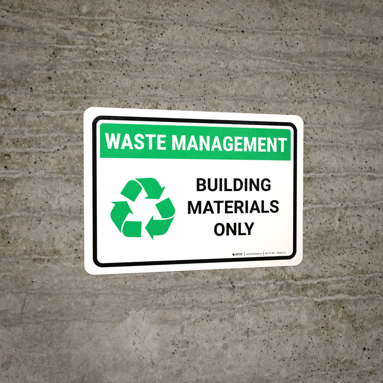 Waste Management: Building materials Landscape - Wall Sign