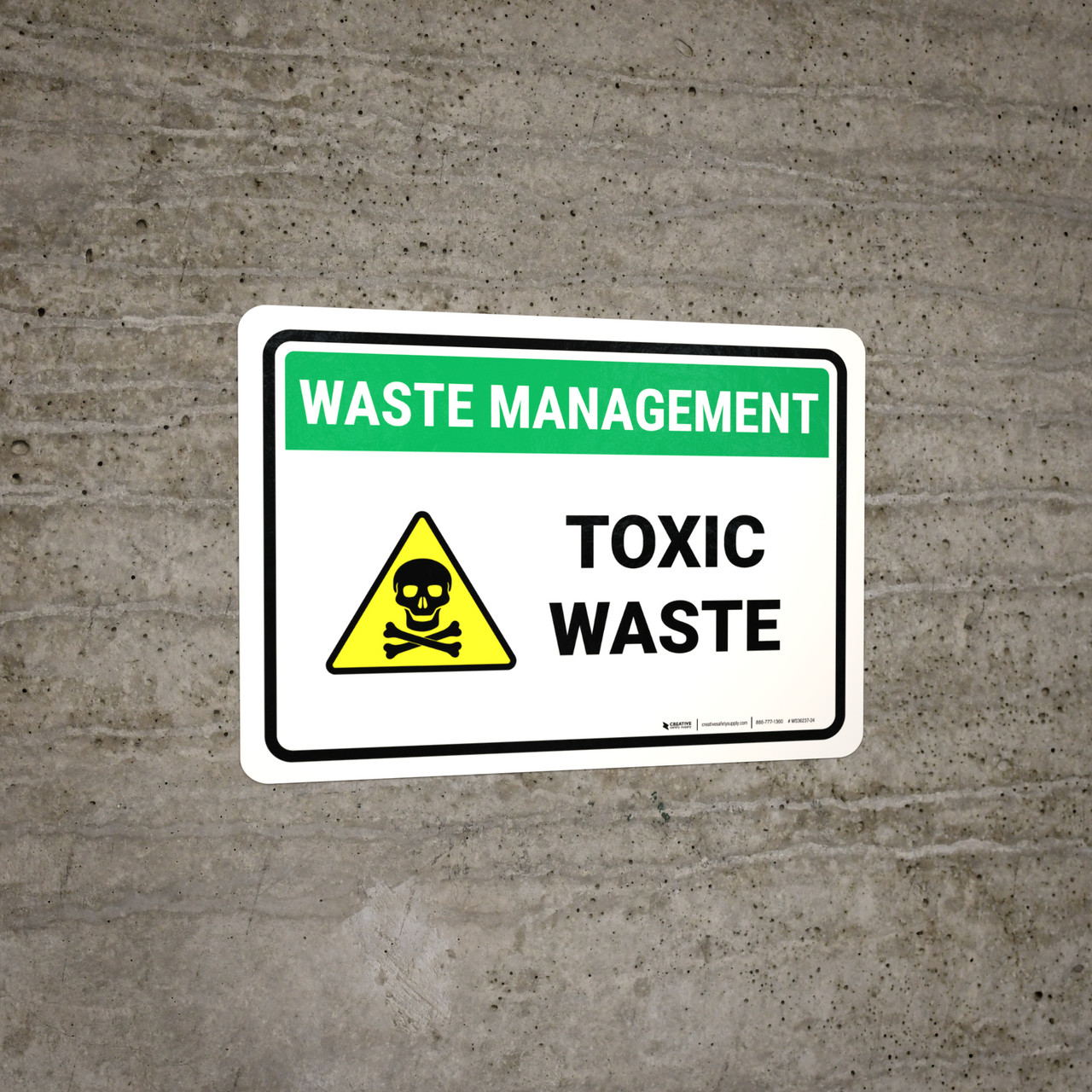Waste Management: Toxic waste Landscape - Wall Sign