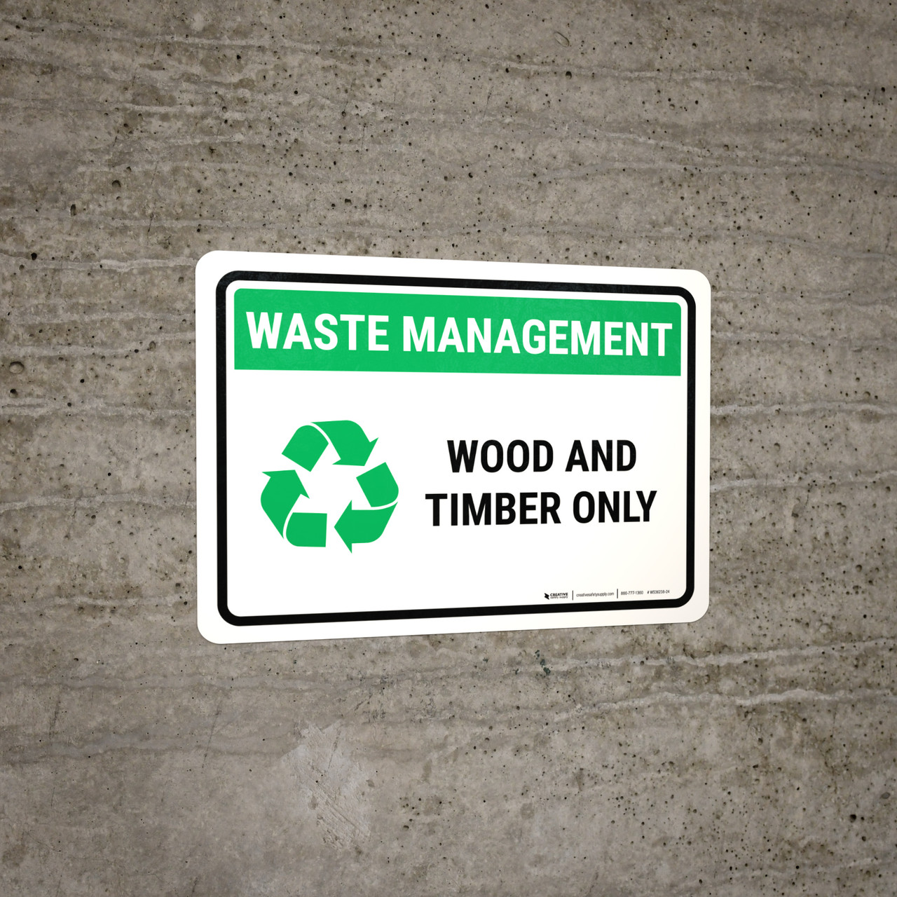 Waste Management: Wood and timber Landscape - Wall Sign