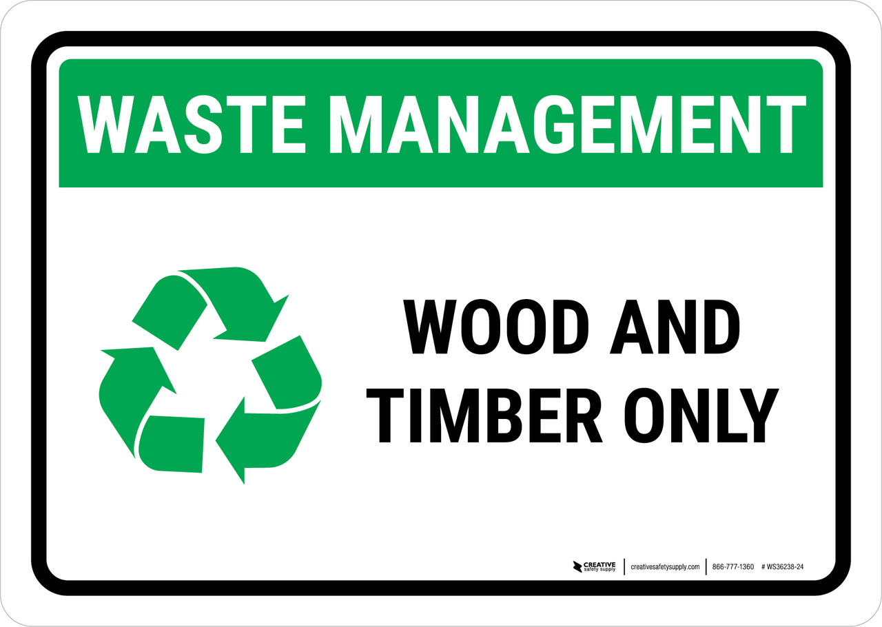 Waste Management: Wood and timber Landscape - Wall Sign
