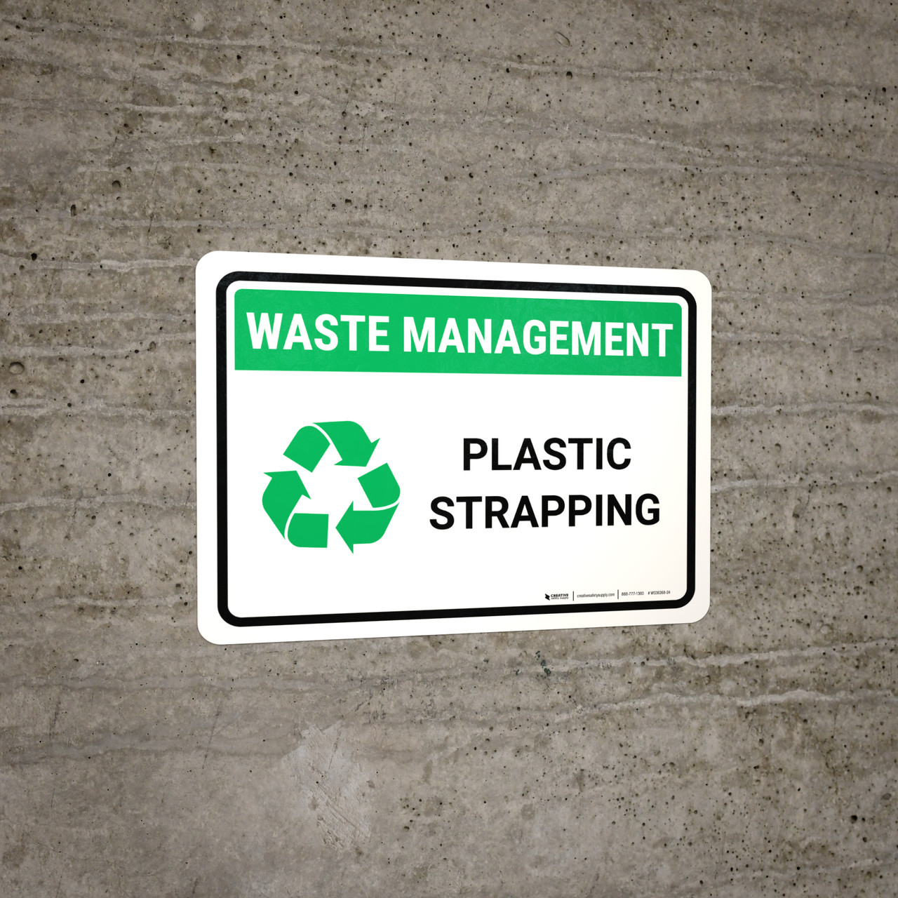 Waste Management Plastic Strapping Landscape - Wall Sign