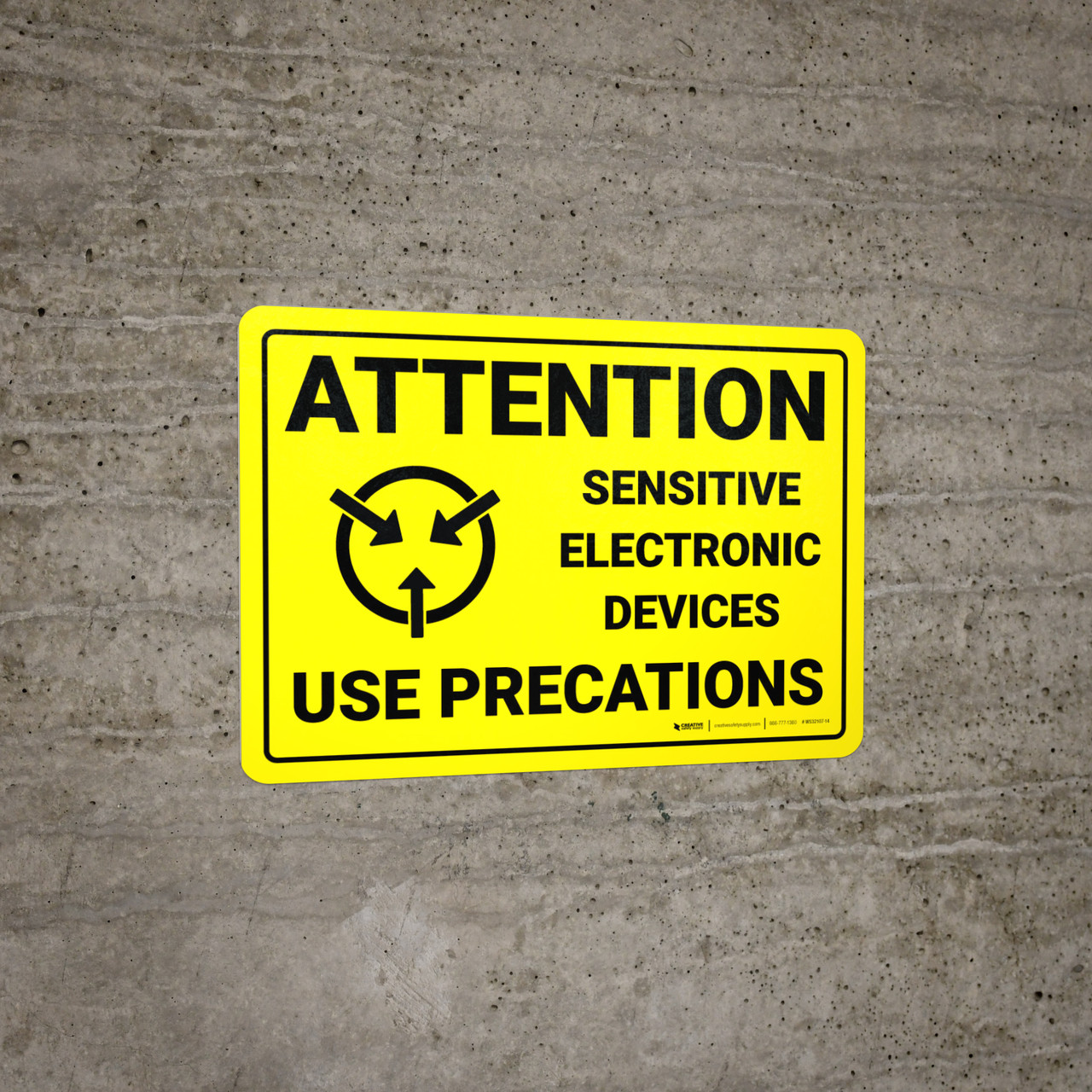 Warning: Static Sensitive Electronic Devices - Wall Sign