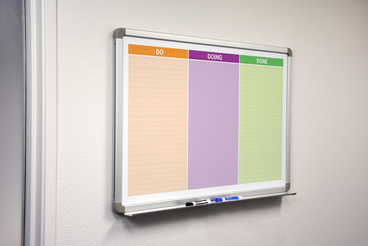 Do - Doing - Done Whiteboard