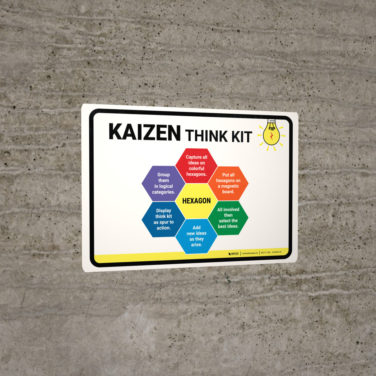 Kaizen Think Kit Landscape - Wall Sign