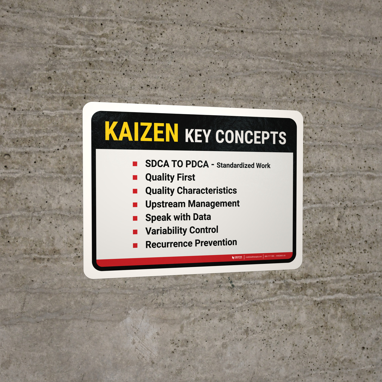 Kaizen-Key-Concepts Landscape - Wall Sign