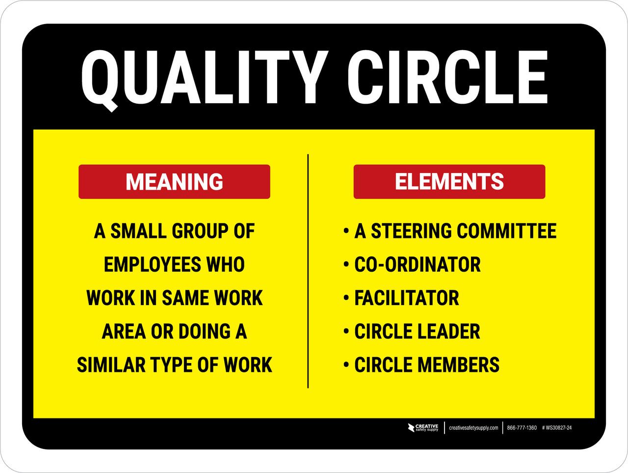 Quality Circle Landscape - Wall Sign