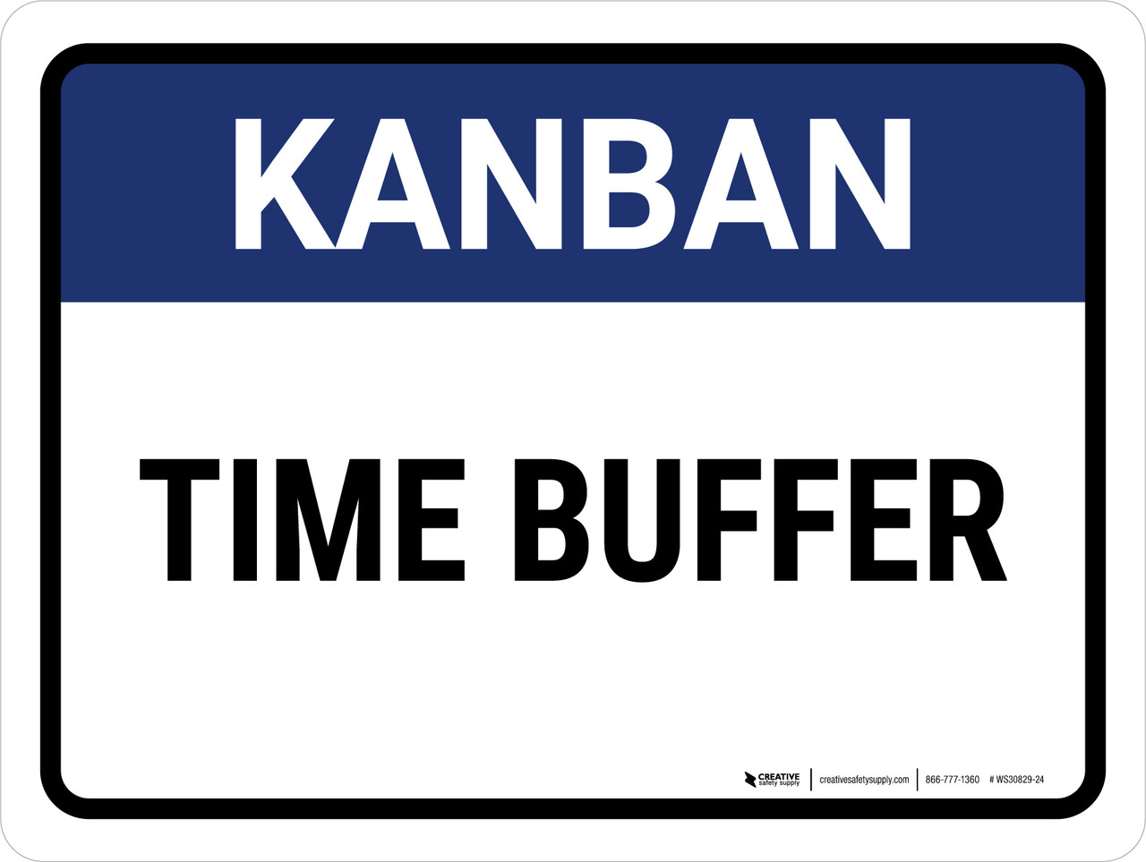 Time buffer Landscape - Wall Sign