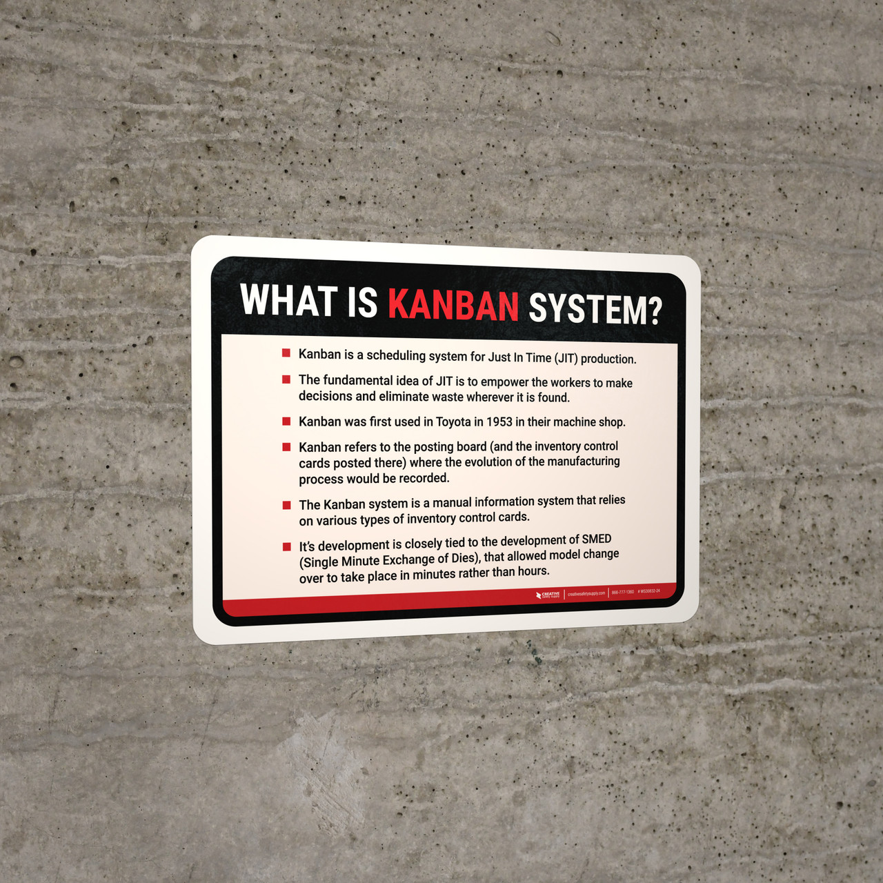 What is Kanban System Landscape - Wall Sign | Creative Safety Supply