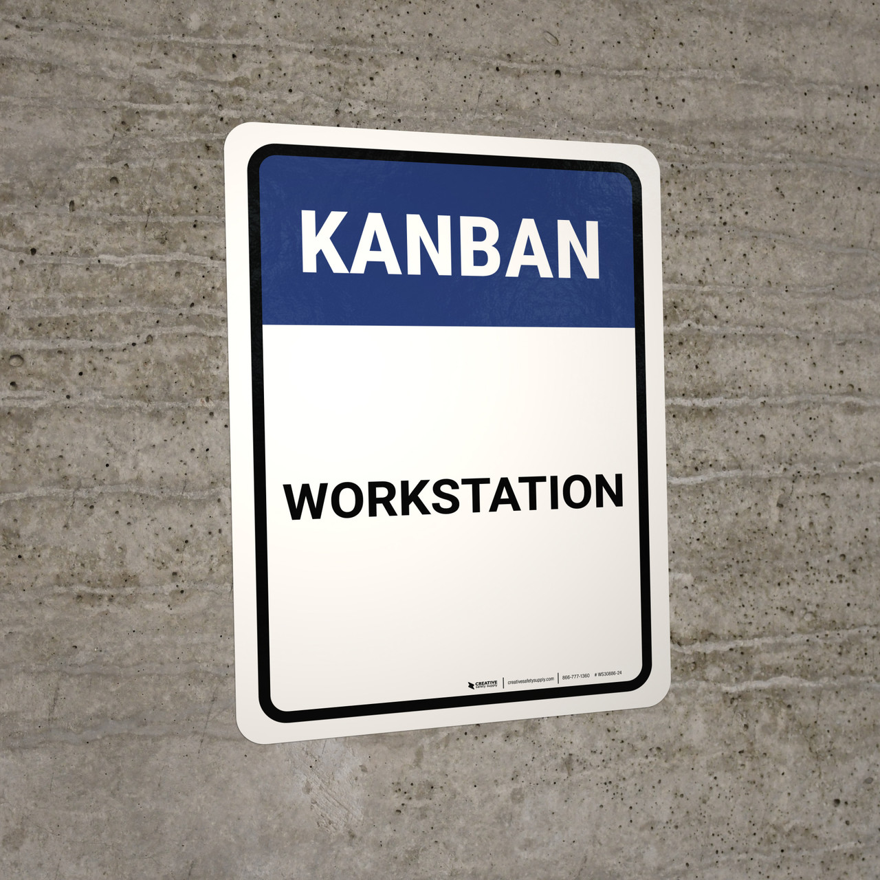 Kanban Workstation Portrait - Wall Sign | Creative Safety Supply