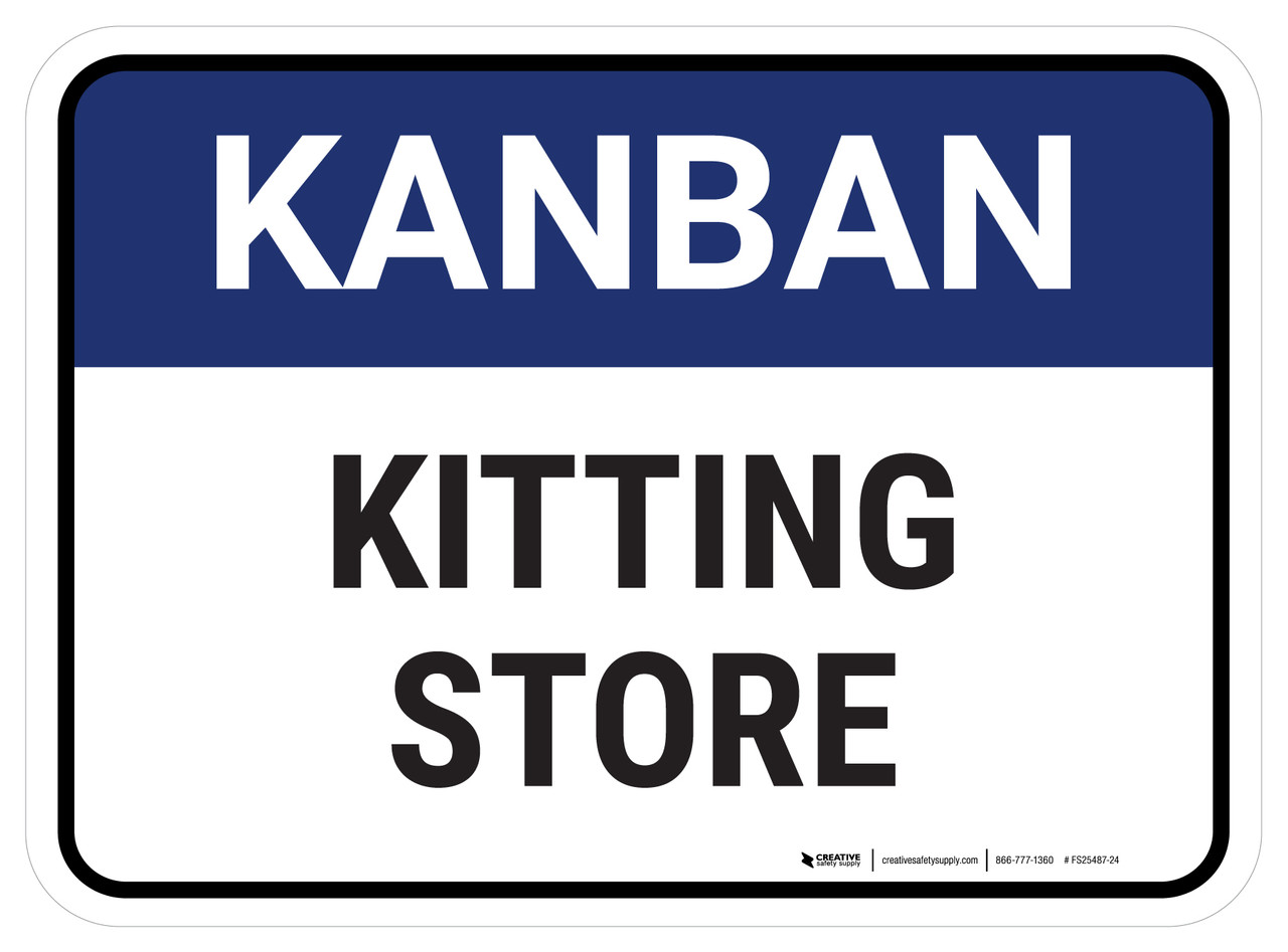 Kanban Kitting store Rectangle - Floor Sign
