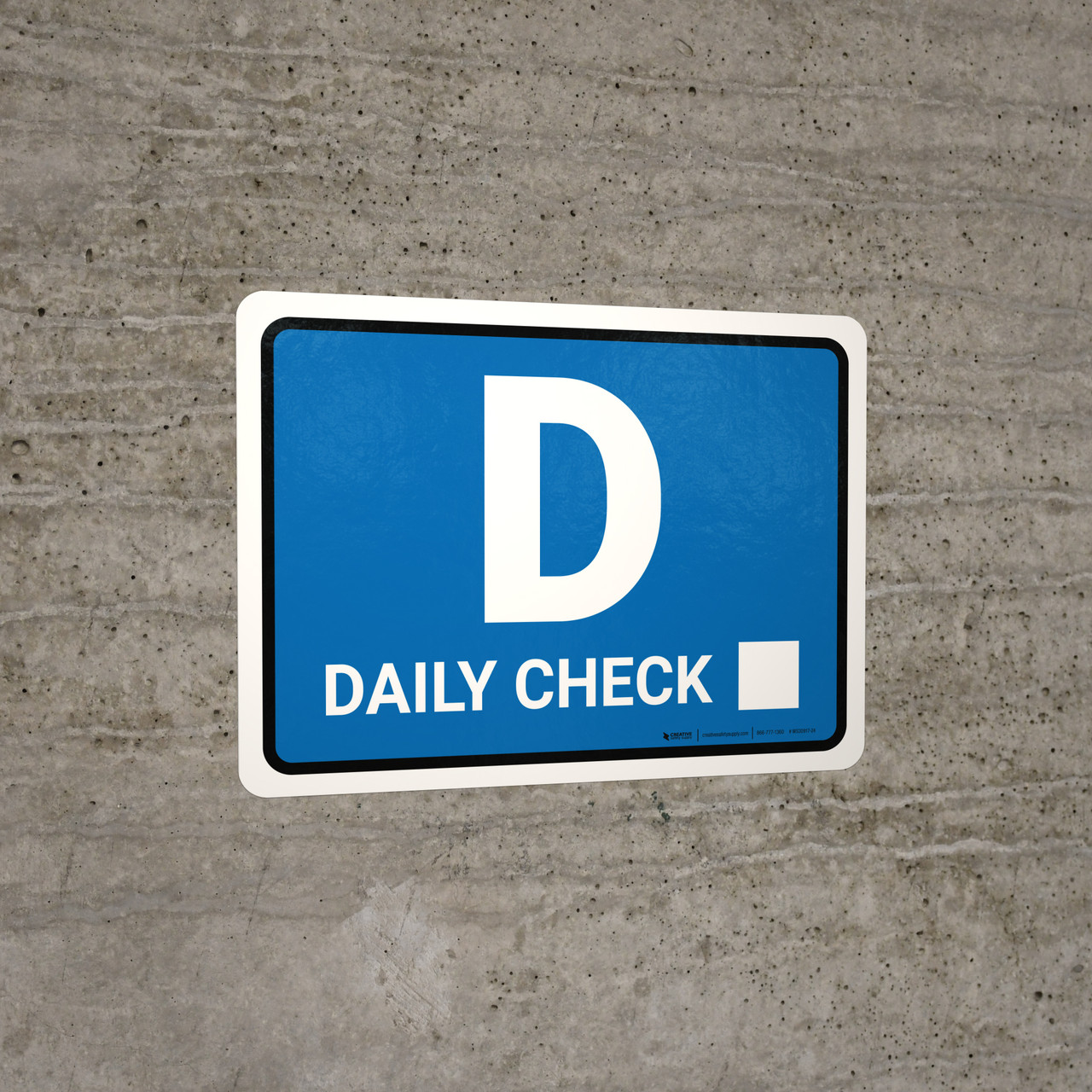 TPM Daily Inspection Landscape - Wall Sign