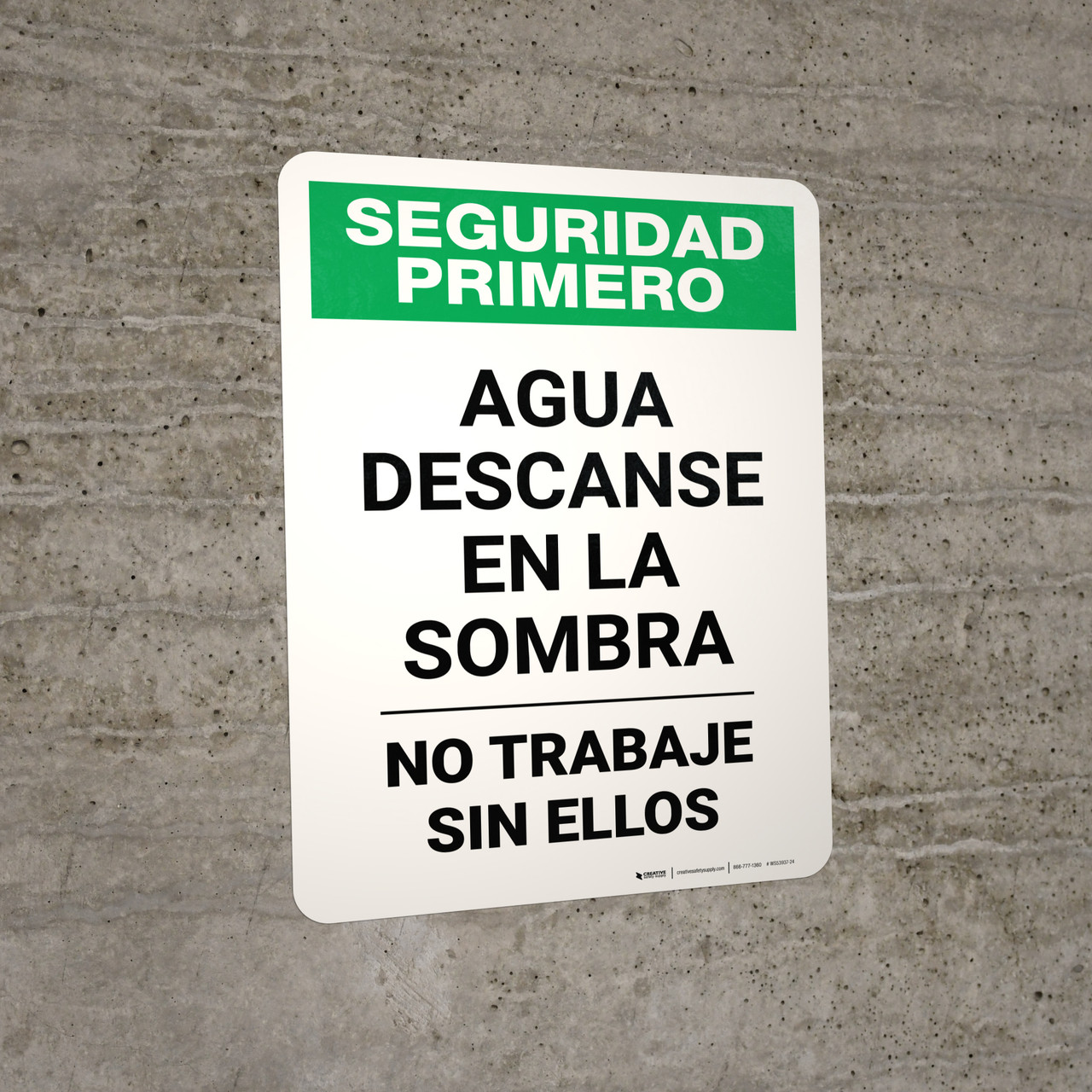 Safety First: Water Rest Shade Don't Work Without Them Spanish Portrait ...