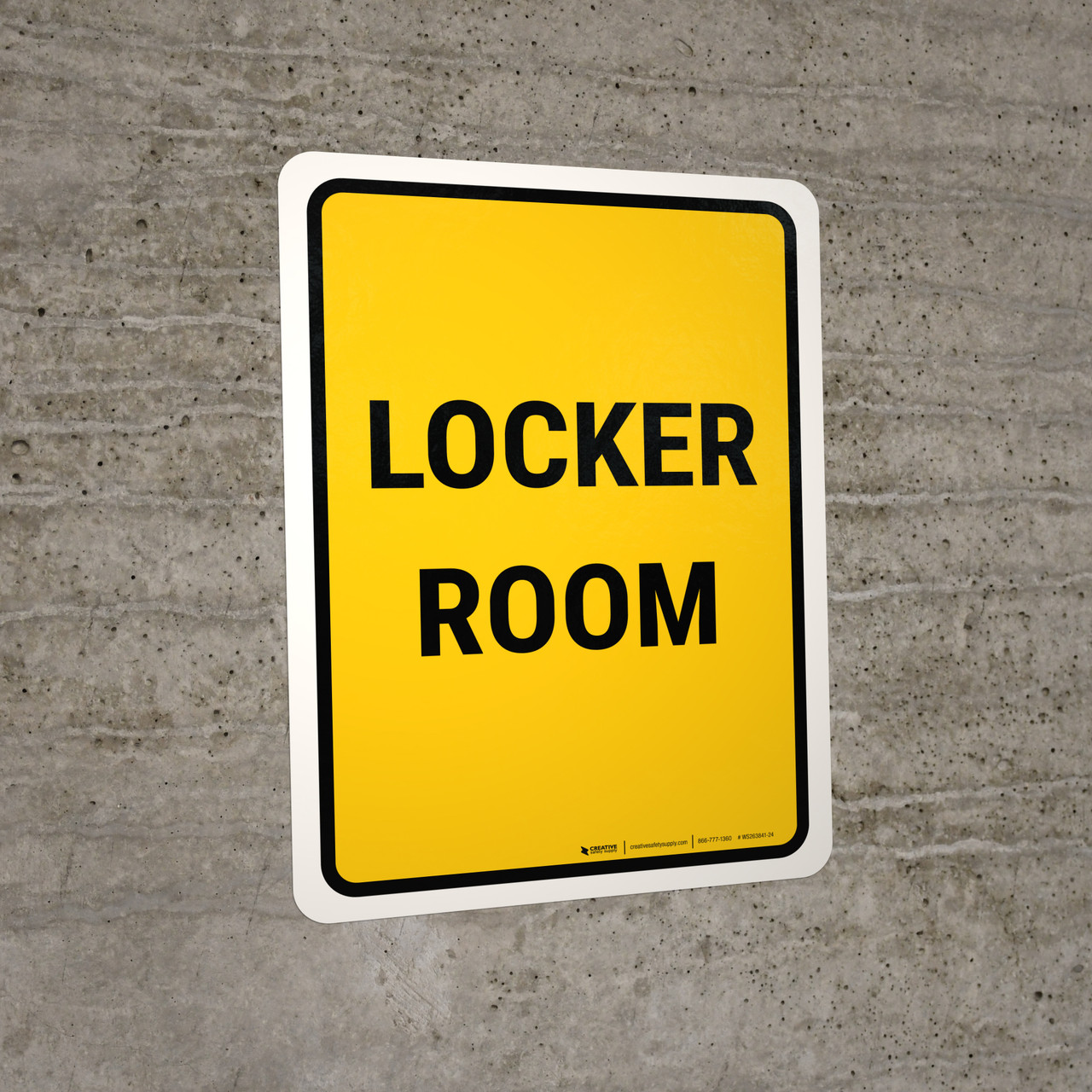 Locker Room Portrait - Wall Sign