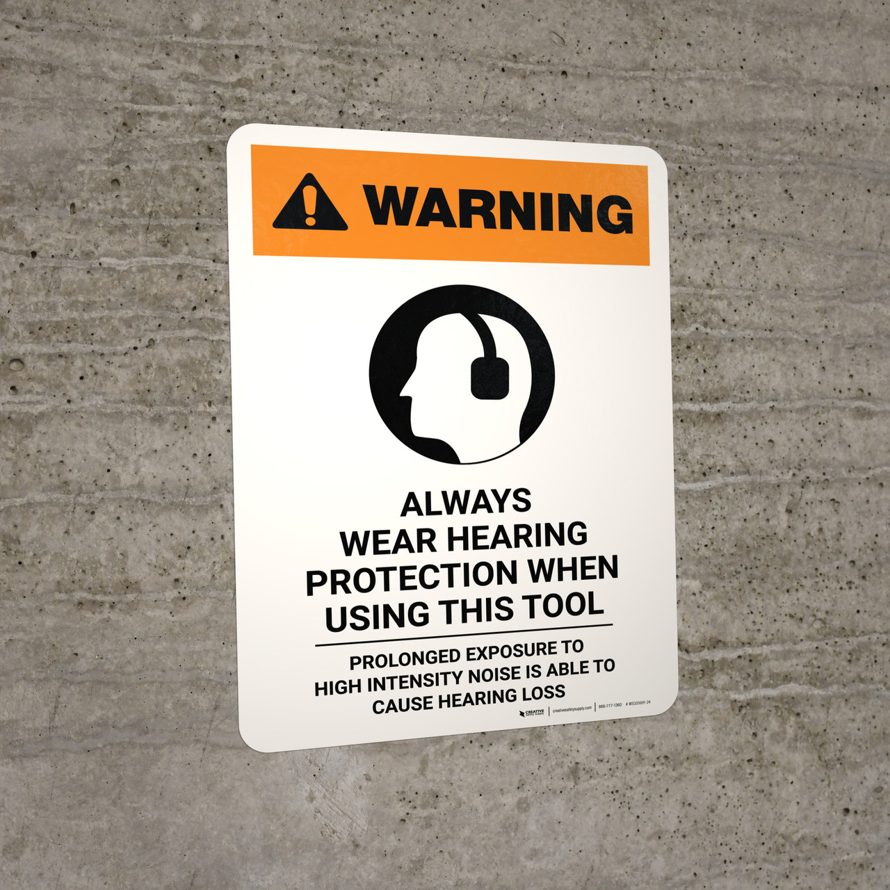 Warning: Always Wear Hearing Protection When Using This Tool Portrait ...