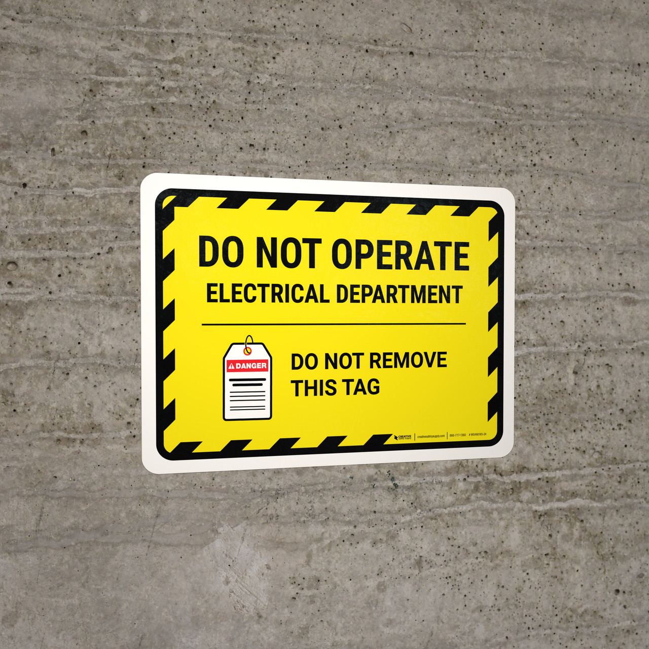Do Not Operate Electrical Department Landscape - Wall Sign | Creative ...