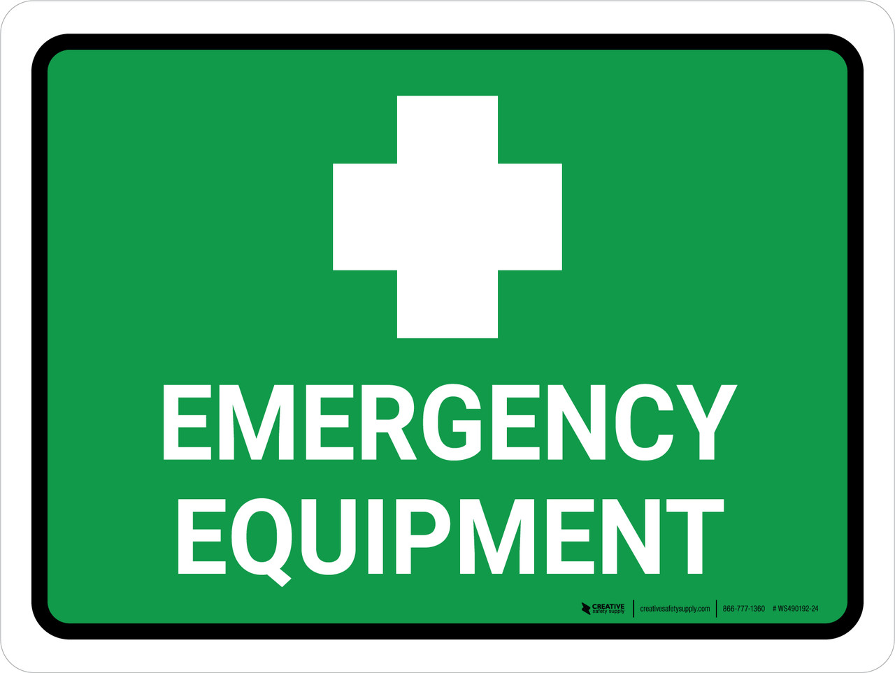 Emergency Equipment Landscape - Wall Sign