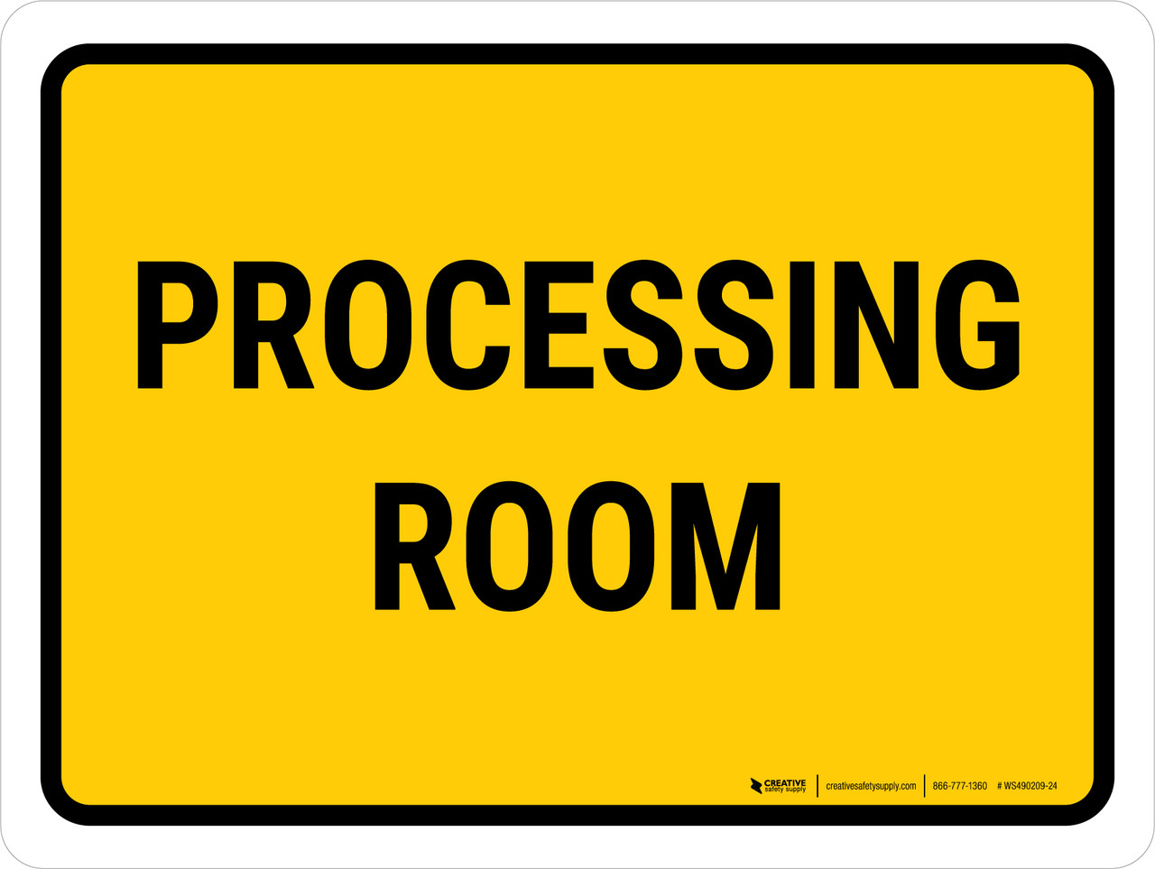 Processing Room Landscape - Wall Sign