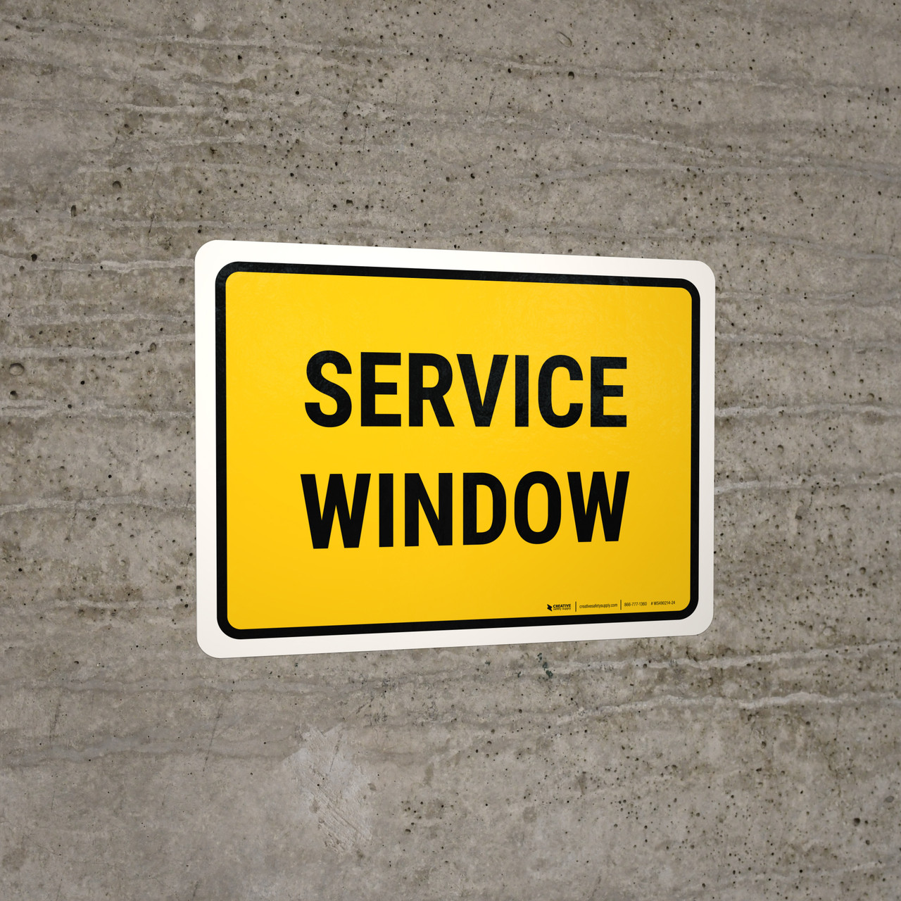 Service Window Landscape - Wall Sign
